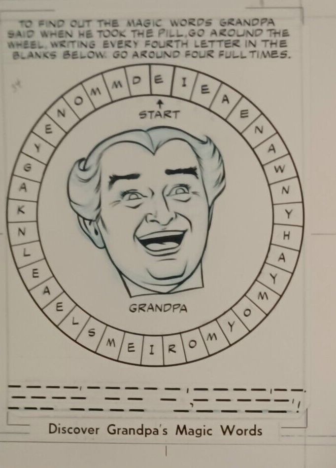 THE MUNSTERS ORIGINAL COLORING BOOK ART